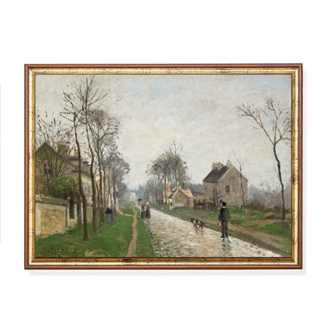 Camille Pissarro Poster 19Th Century French Village Scene UNFRAMED ...