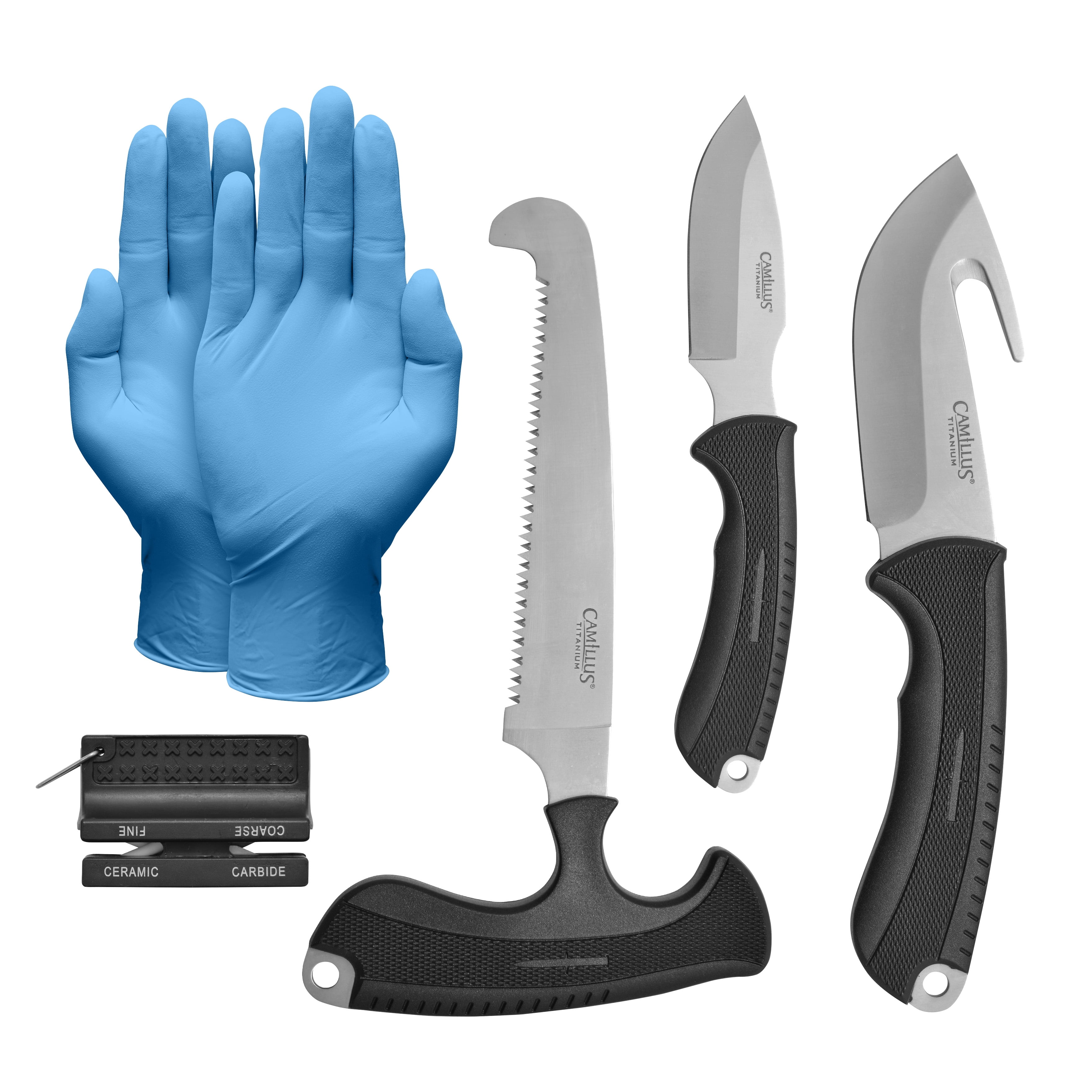 Camillus 6-Piece Game Cleaning Kit with Knives Saw Sharpener for ...