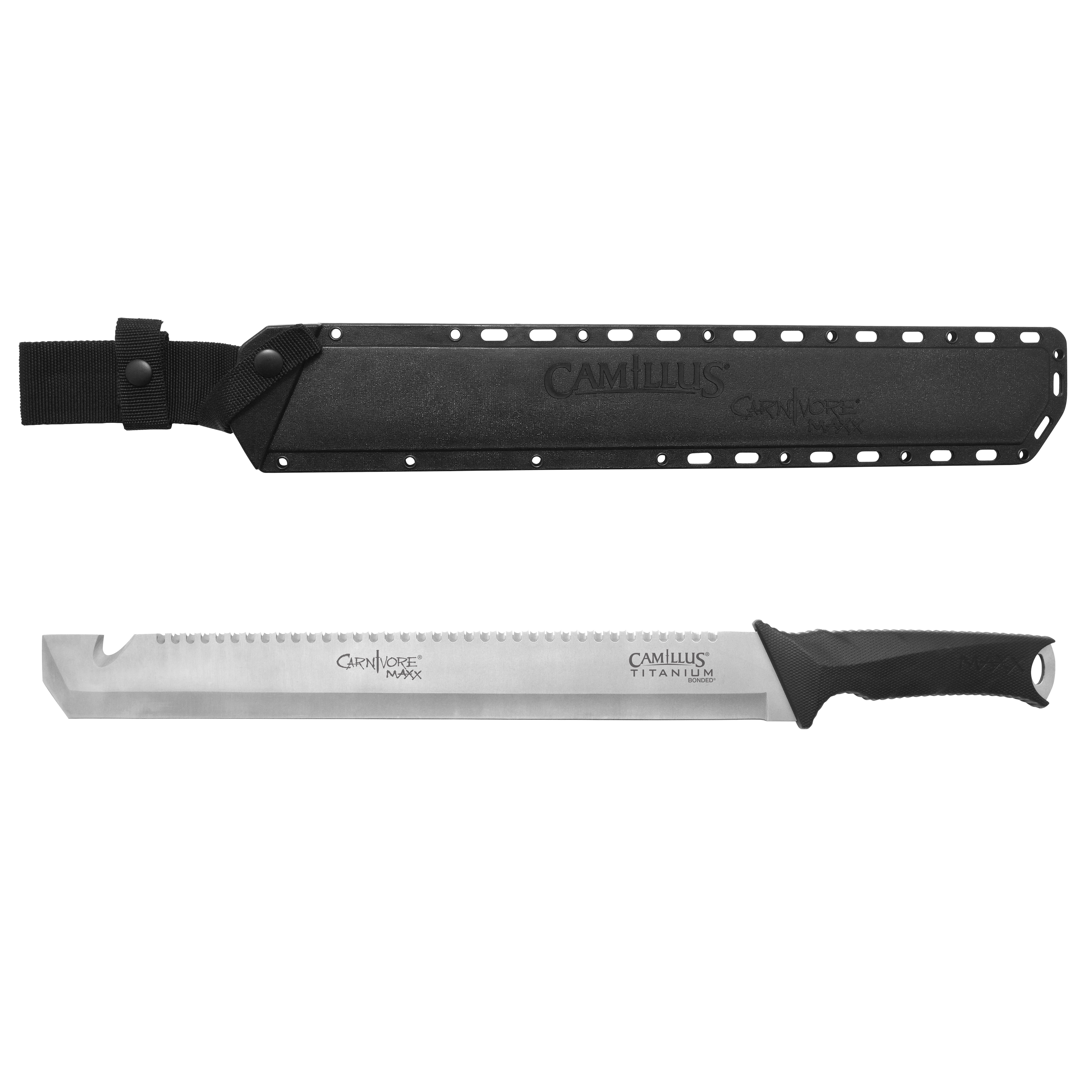 Camillus Carnivore Maxx 2.0 23" Machete, Titanium Bonded Stainless ...