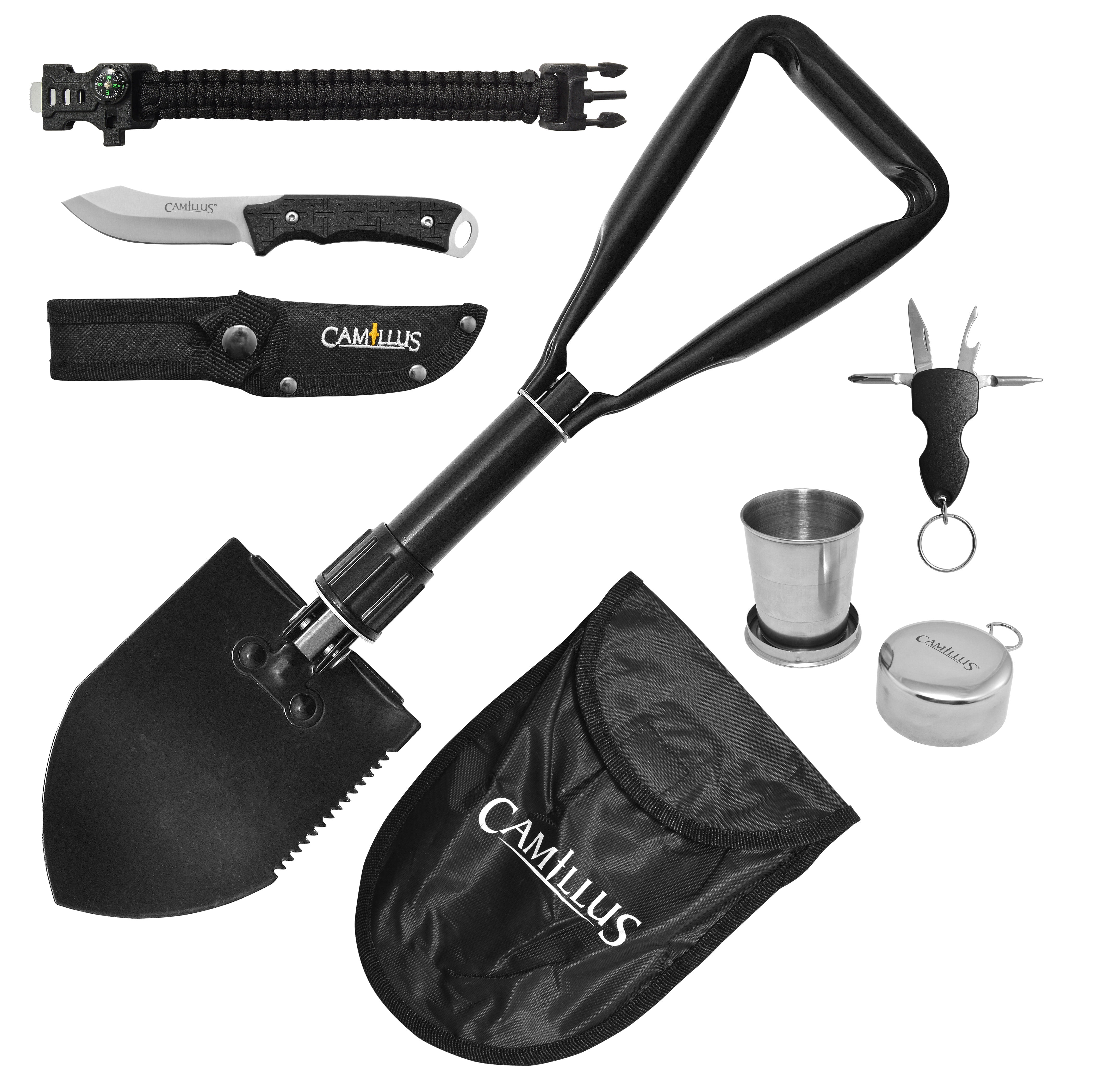 Camillus Survival Hunting Kit, 5-Pieces, Folding Shovel with Saw and ...