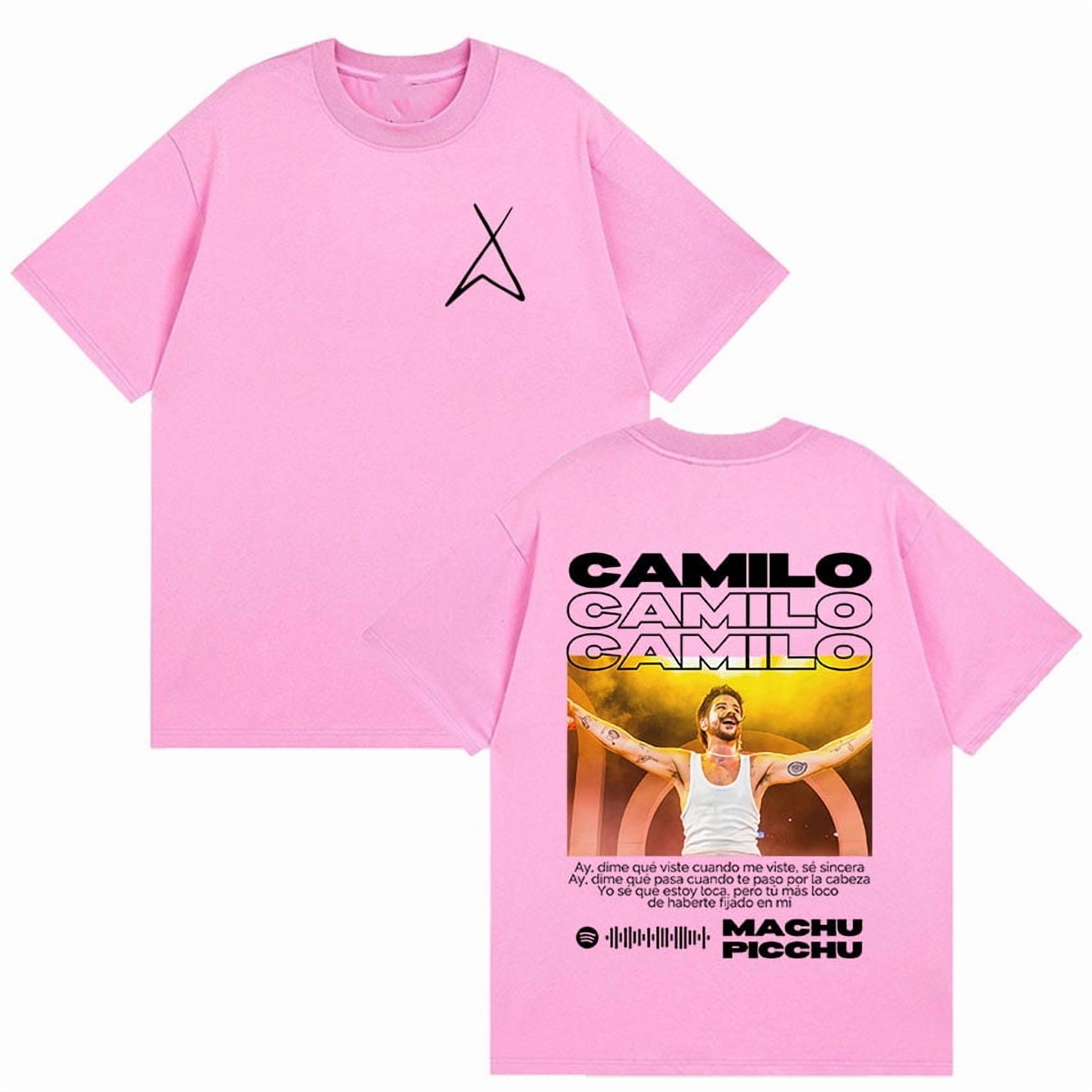 Camilo Tour 2025 Graphic Cotton T Shirt Unisex Vintage Harajuku Style ...