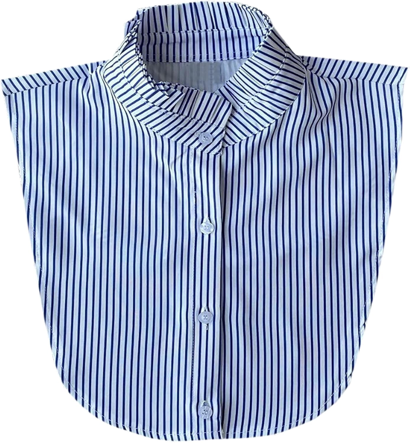 Camiocver Women Ruffle Detachable Half Blouse Shirts Fake Collar Dickey ...