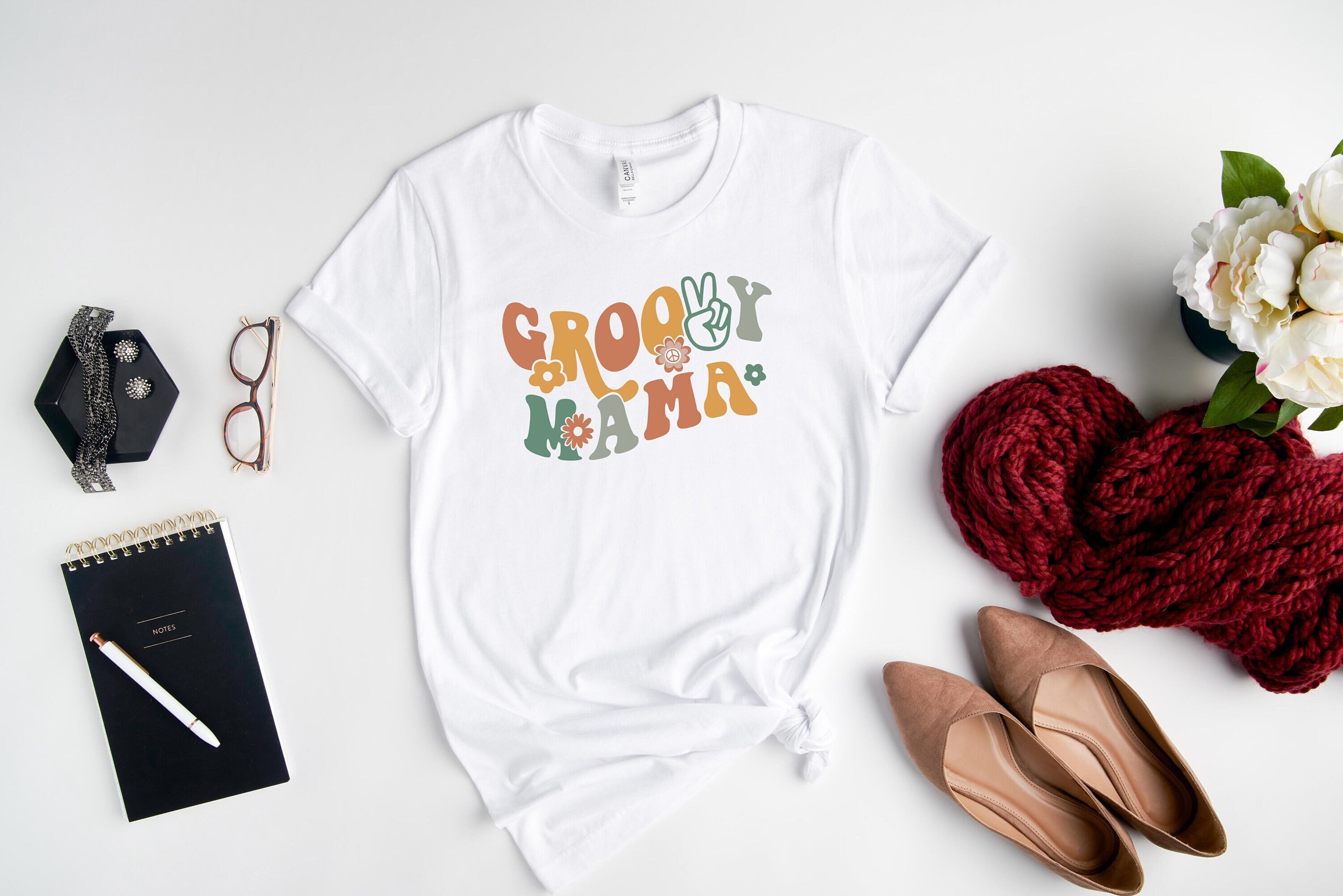 Camisa Groovy Mama Camisa retro de mamá Camisa del Día de la Madre ...