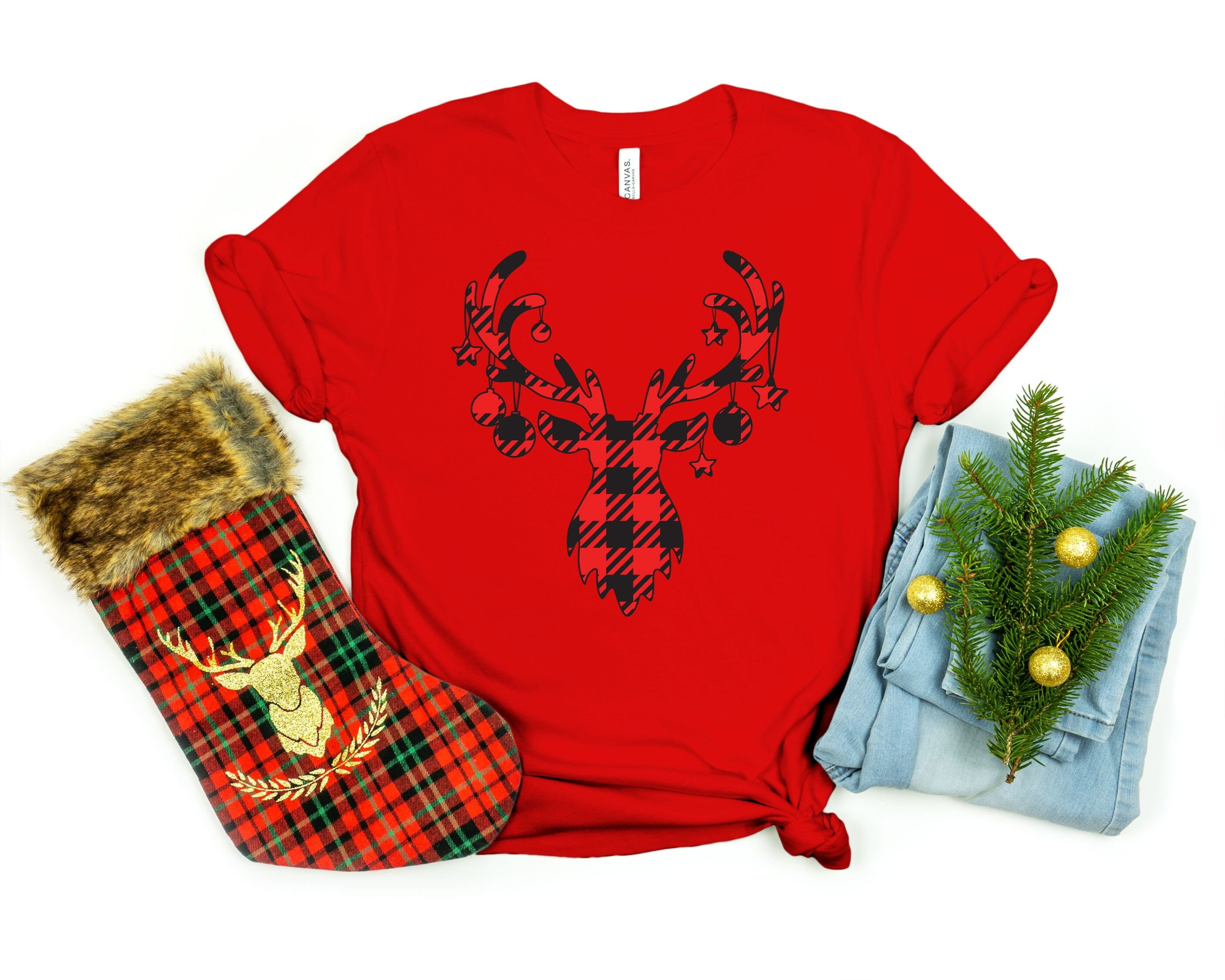 Camisa a cuadros de búfalo de reno camisa de reno camisa a cuadros de ...