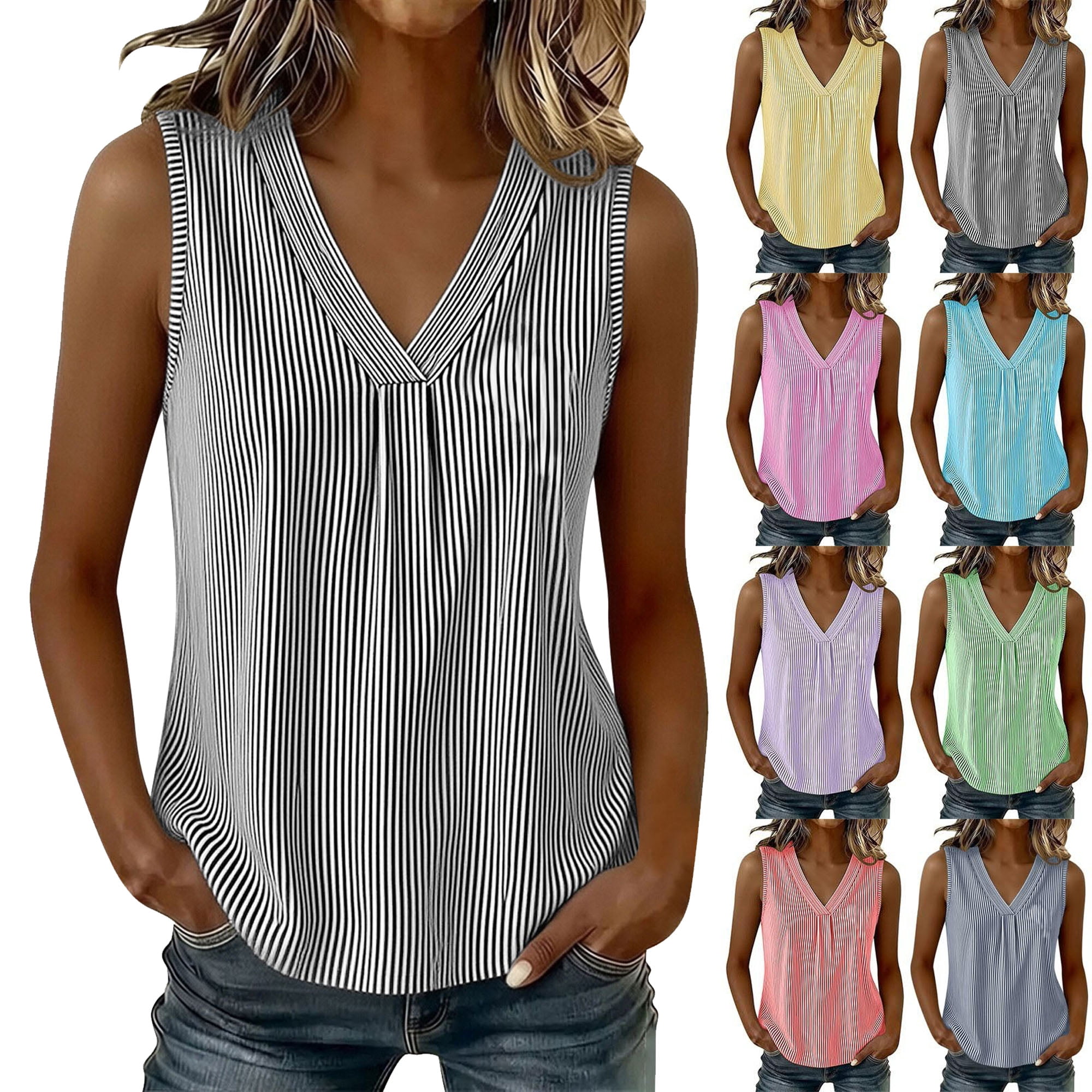 Camisas Para Hombres Sleeveless Shirts for Women Women's Solid ...