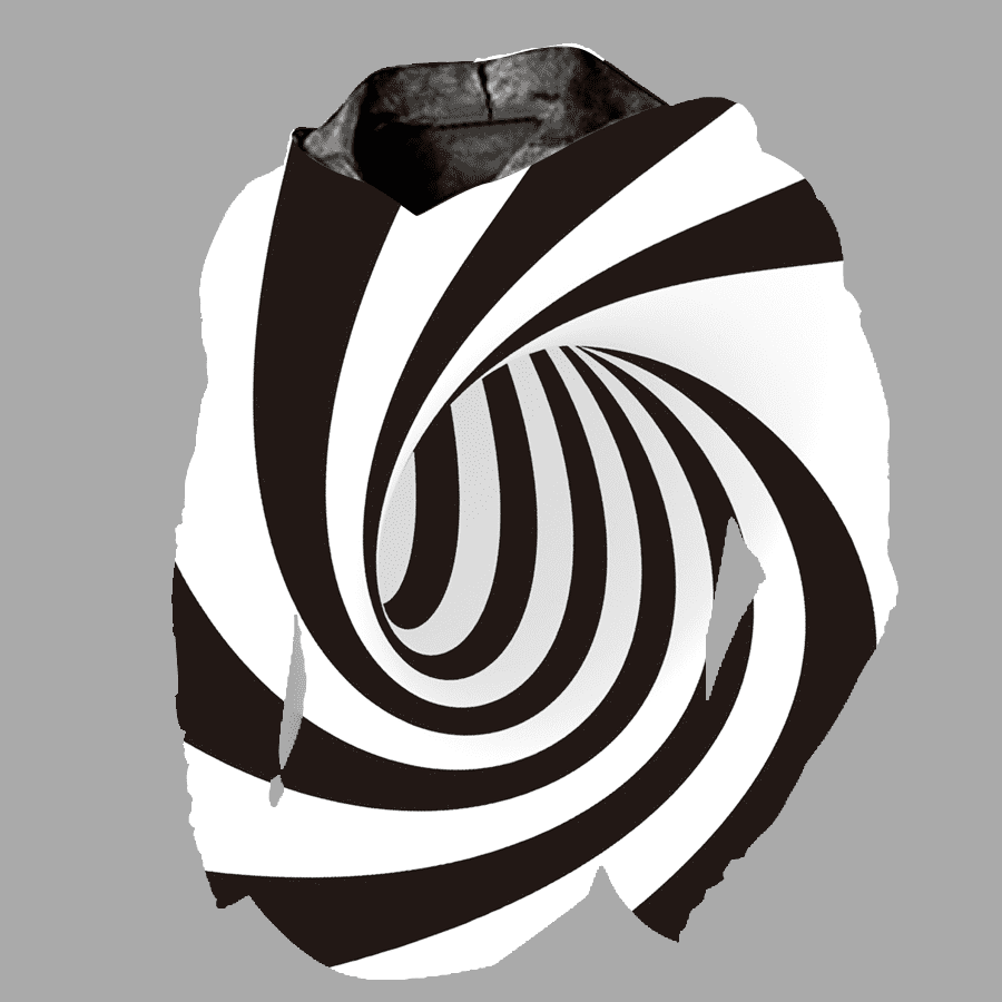 Camiseta Capucha Hombre Camiseta Ilusión Óptico Ligera Espiral 3D ...