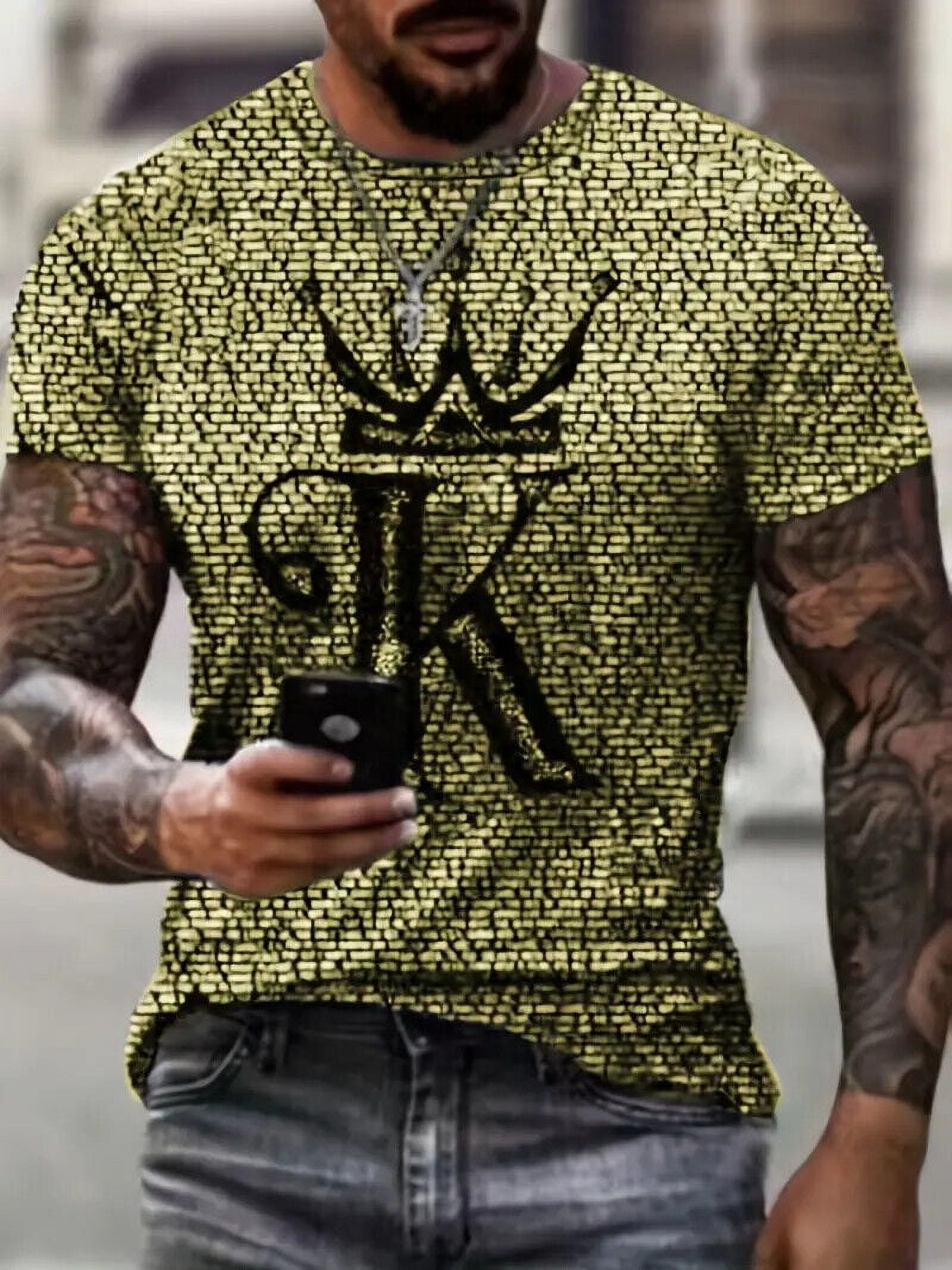 Camiseta Gold Poker King Crown K Graphic Golden Fashion Novedad Manga ...