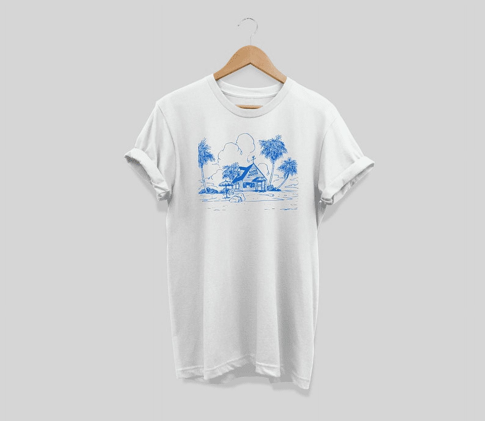 Camiseta Kame House, Versión azul, Camiseta Dragon Ball, Muten roshi ...