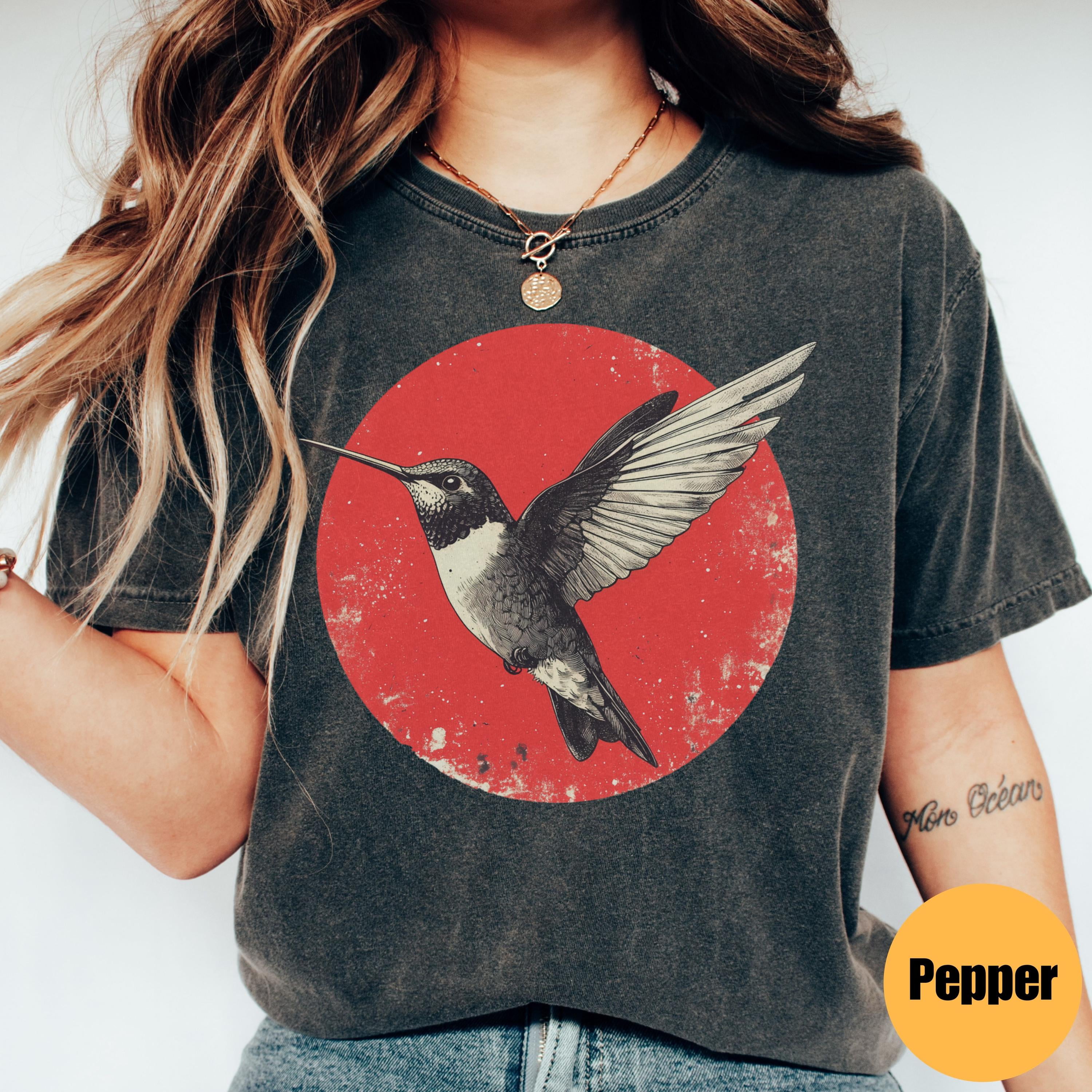 Camiseta con colores de colibrí, camiseta Goblincore Nature, regalo ...