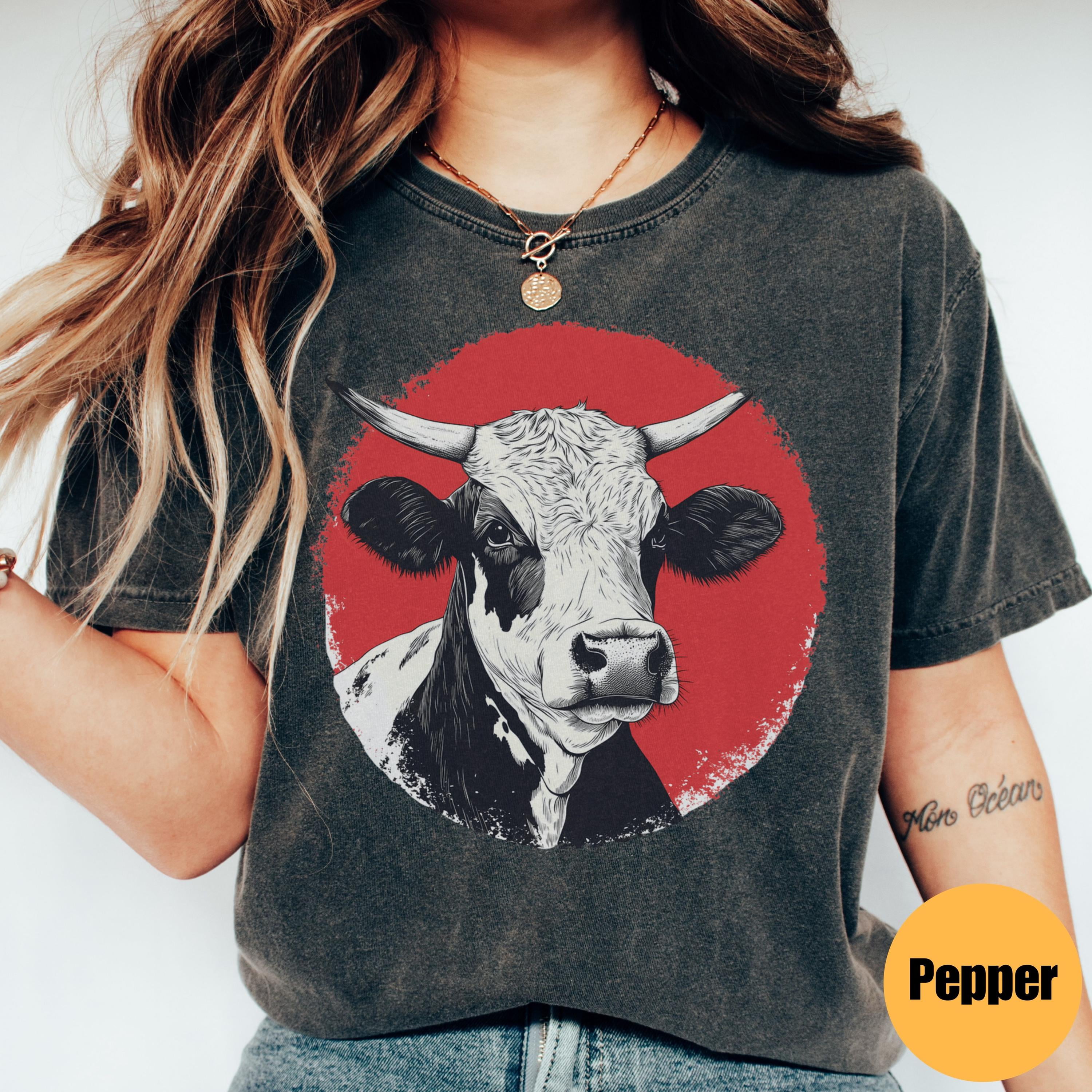 Camiseta con colores de vaca, camiseta Goblincore Nature, regalo para ...