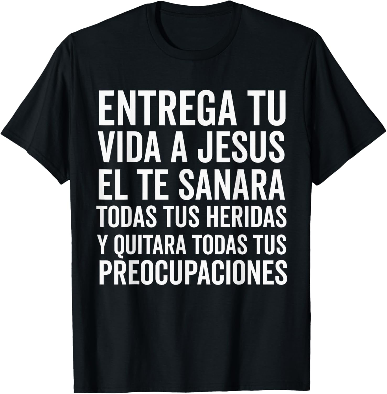 Camiseta cristiana en espanol Hombre Mujer Spanish Christian T-Shirt ...