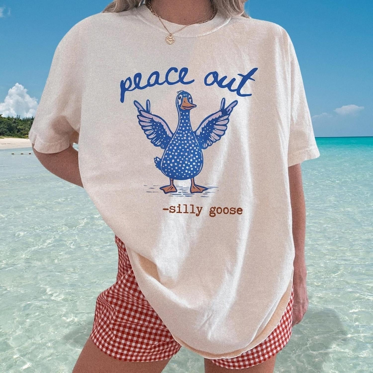 Camiseta engraçada Goose Comfort Colors Camiseta retrô de professor ...