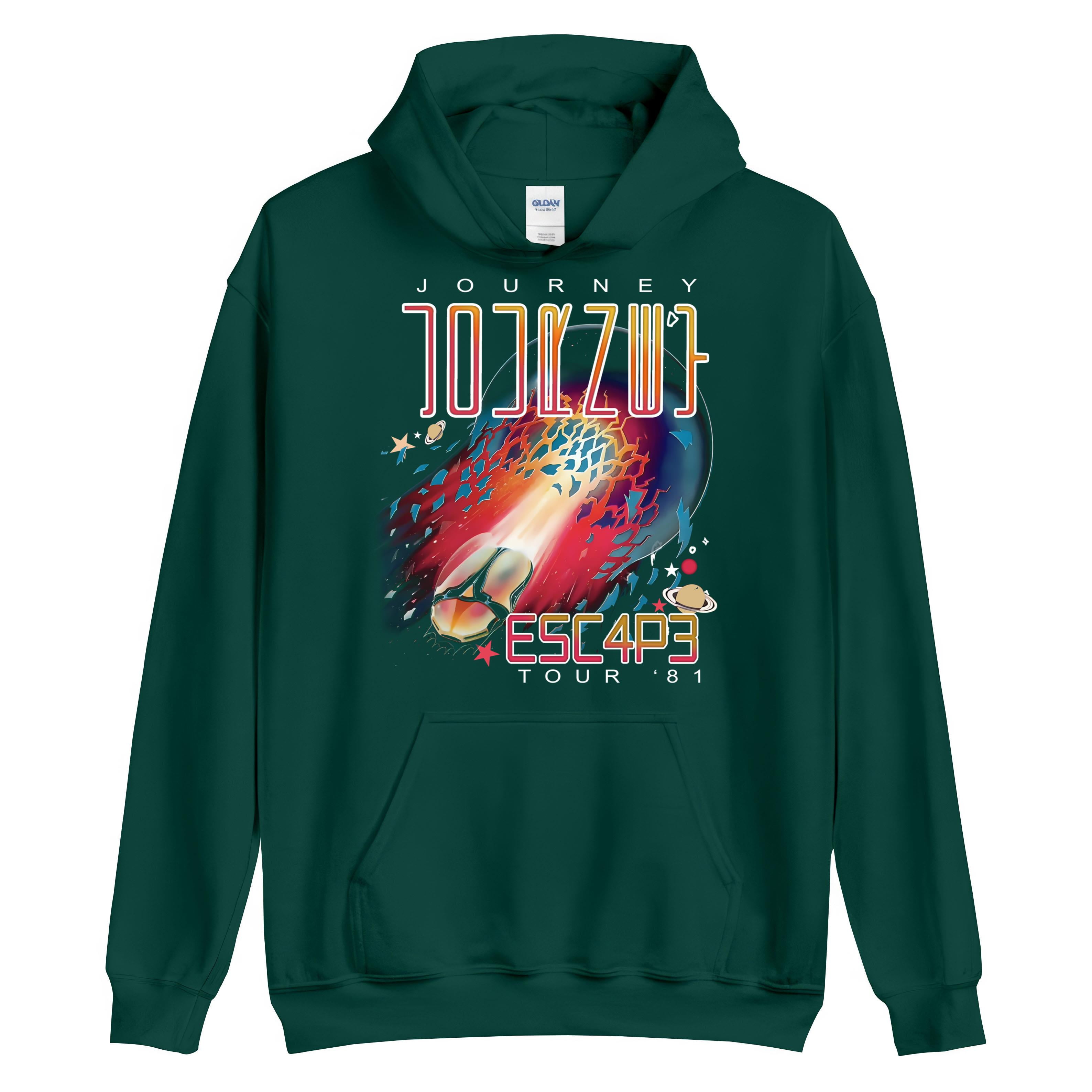 Camiseta para hombre Journey Escape World Tour 1981, camisa para fan®tico de la música-TH28080 ...