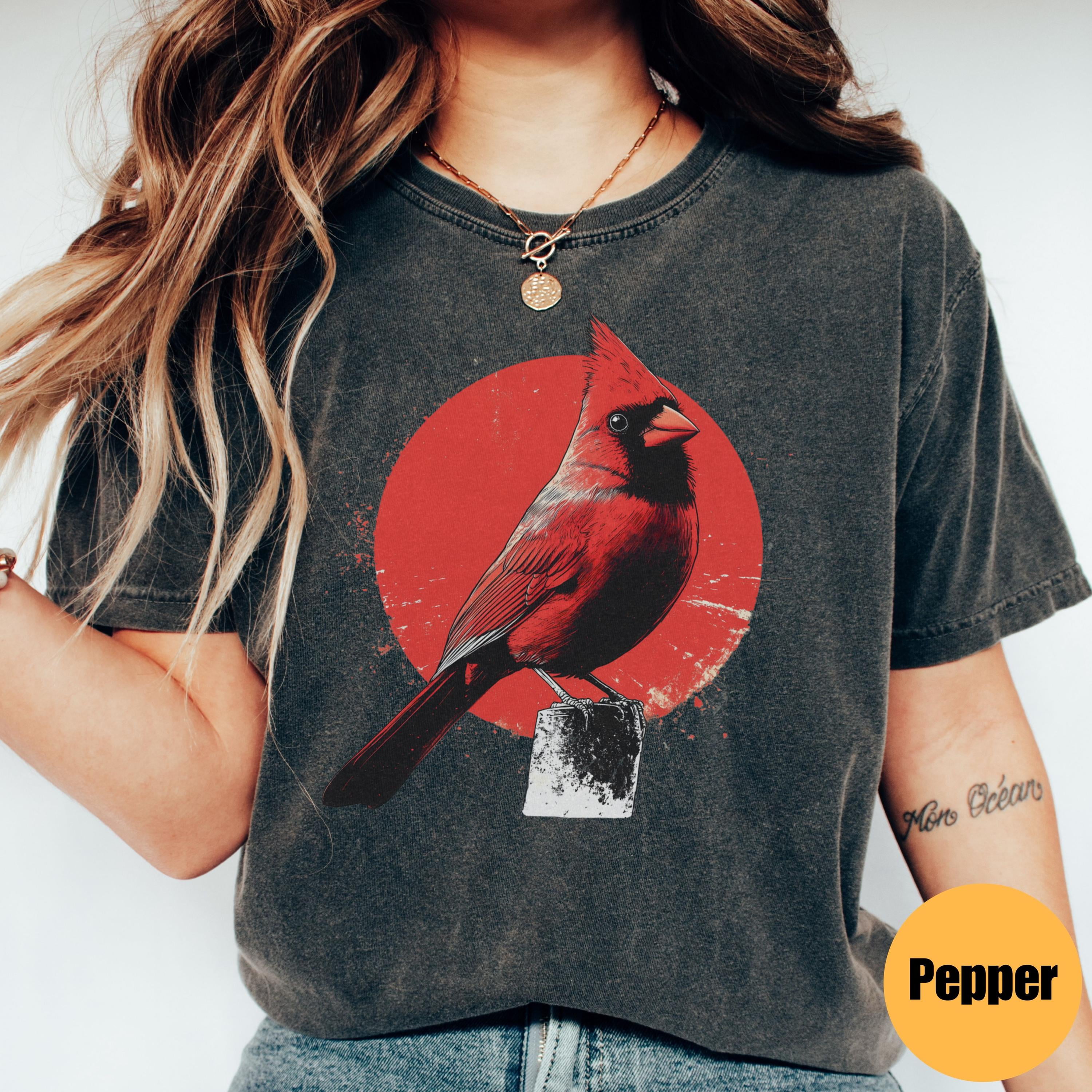 Camiseta vintage Cottagecore con colores cardenal rojos, camiseta ...