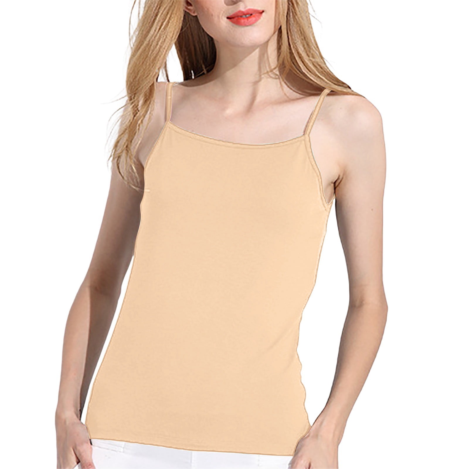 Camisole Tops For Women Turtleneck Slim Solid Casual Basic Womens ...
