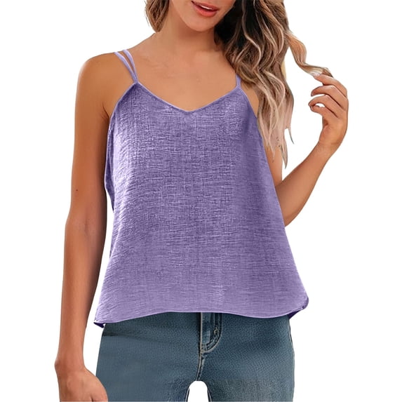 Camisole Tops For Women,Linen T Shirt Ribbed Tank Tops Linen Tank Tops ...
