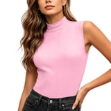 Camisolefor Women’s High Neck Ribbed Tank Tops, Slim Fits Knit ...