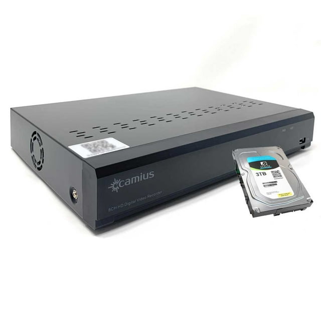 Camius 4K Hybrid 8CH DVR with 3TB HDD, CCTV Recorder for Home ...