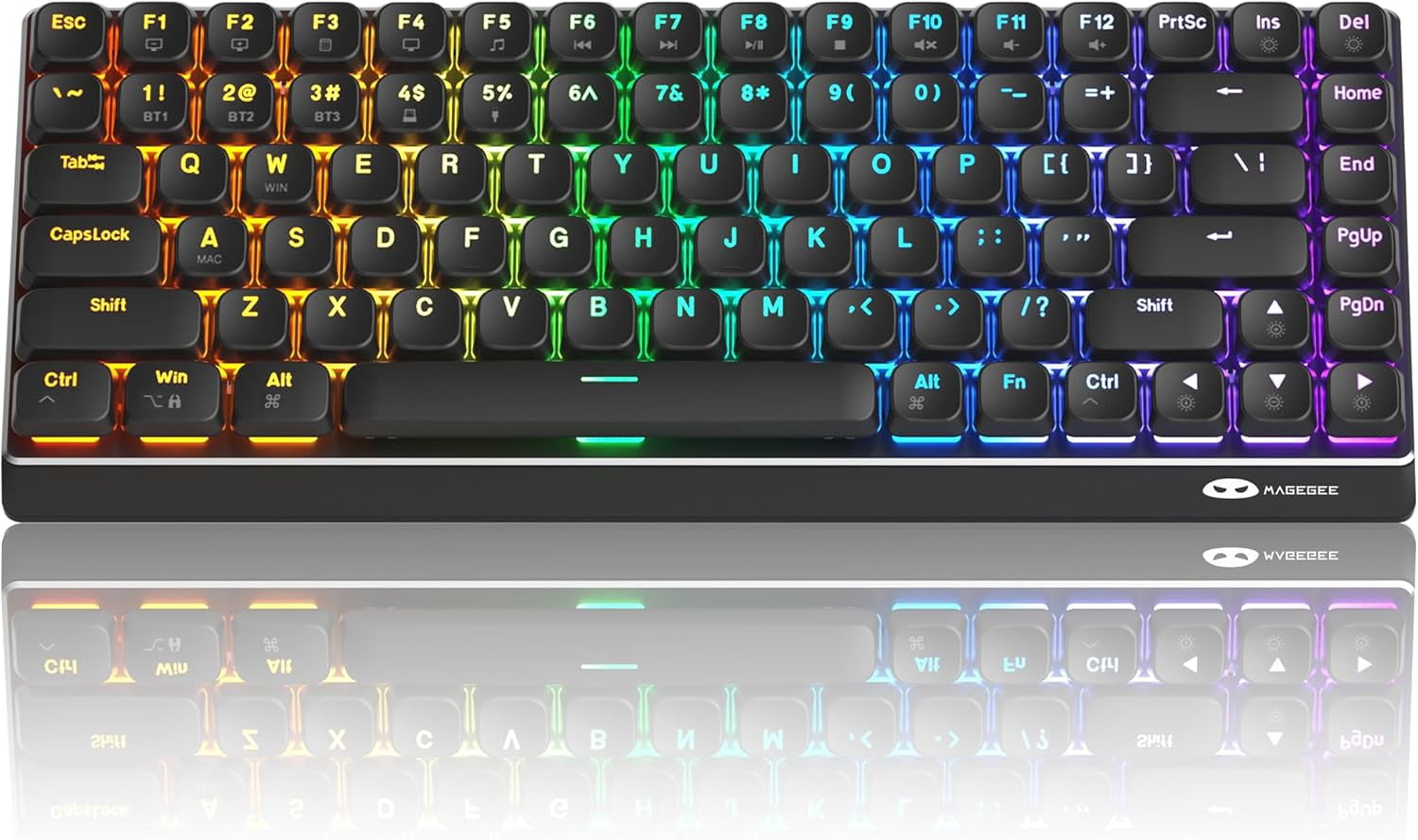 Camiysn Wireless RGB Mechanical Keyboard Moon104 Triple Mode 2.4GHz/BT ...