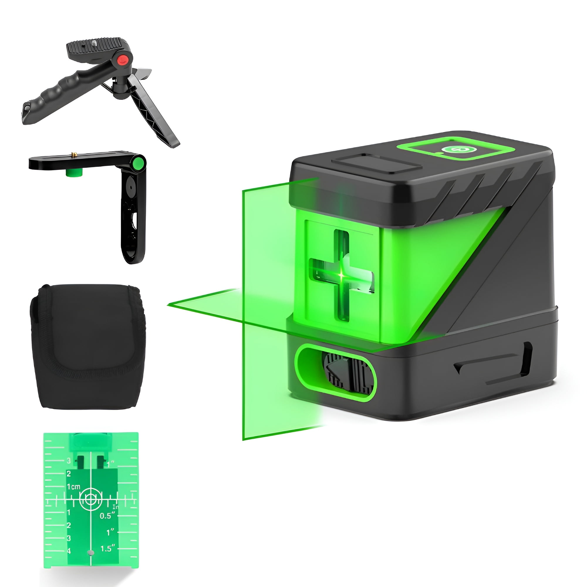 Camlekor Mini Measure Wall Leveler with Cross Line Green Light Laser ...