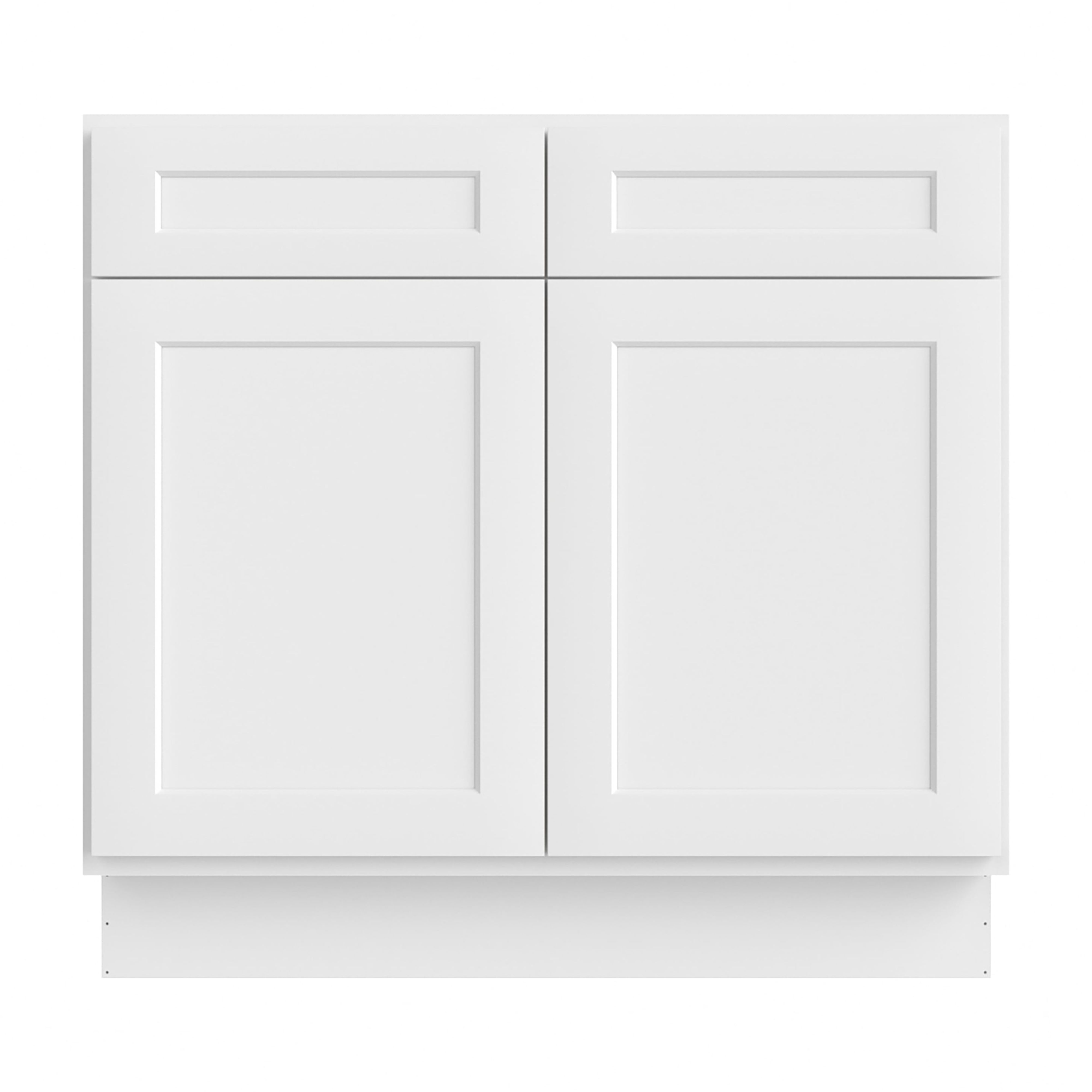 Camlock 36 in. W x 21 in. D x 34.5 in. H Ready to Assemble Bath Vanity ...