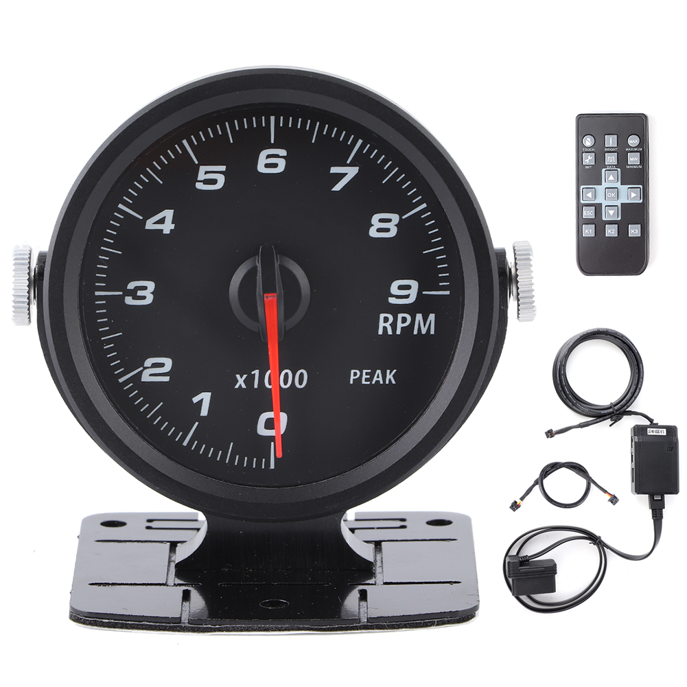 Cammus Racing Car Tachometer Gauge 60mm Tinted 17 Color 9000 RPM OBD2 ...