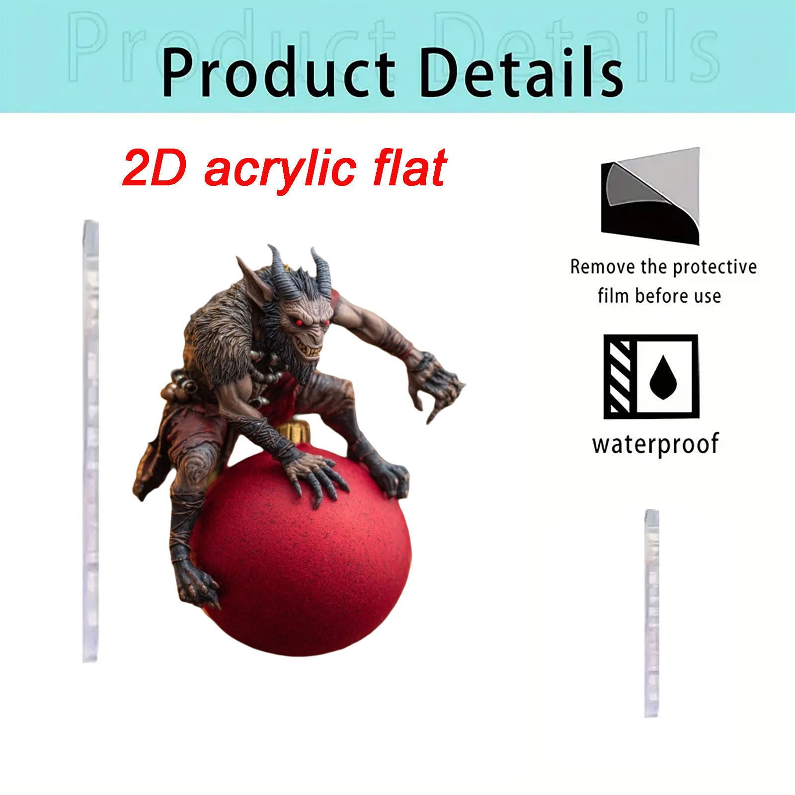 Camnix 10cm/4-in Holiday Prank Series Folklore Horror Christmas Tree ...