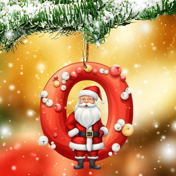 Camnix 26 Letter Ornaments for Christmas Tree Decoration, Christmas ...