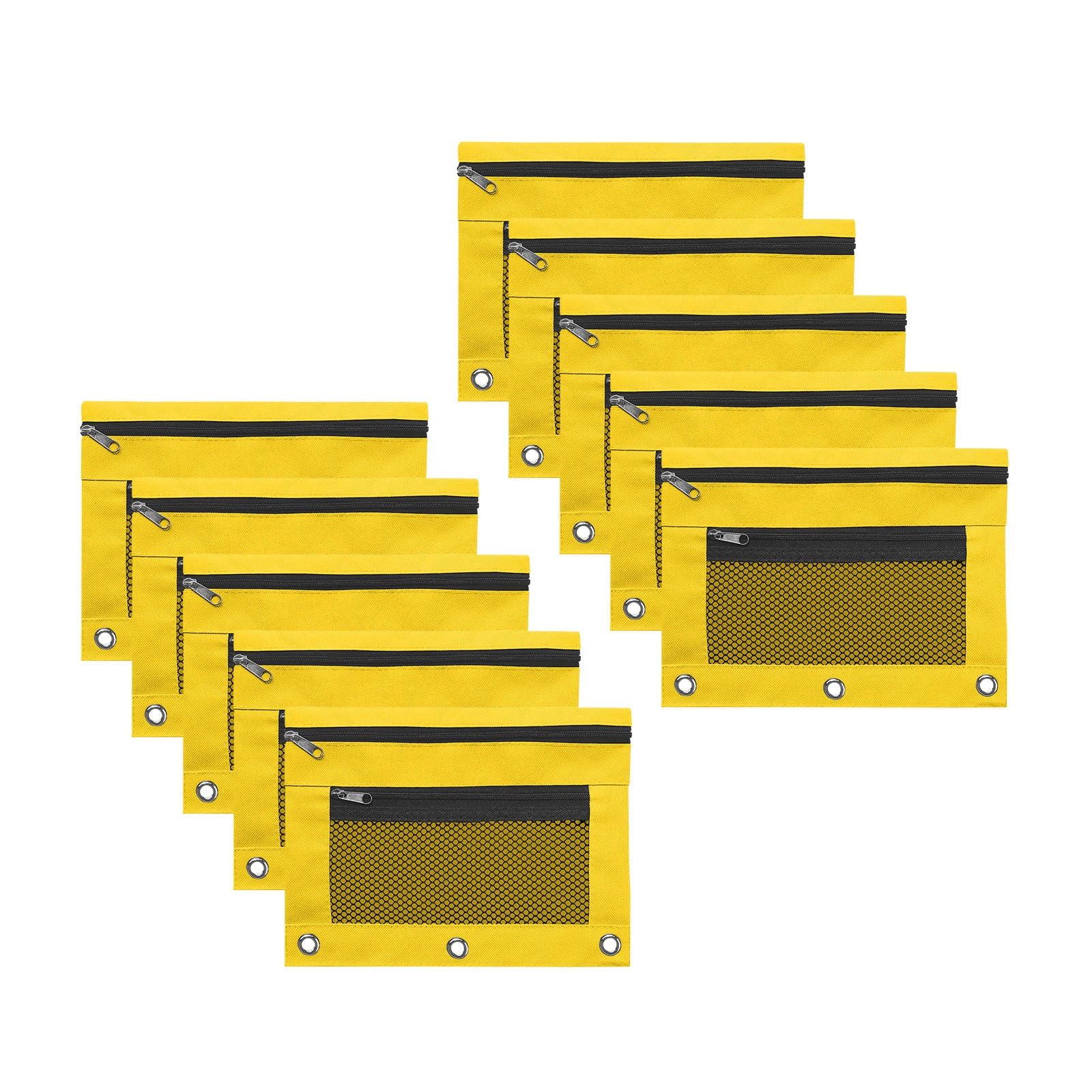 Camnix Checkered Pencil Pouch for 3 Ring Binder 10 Pack Binder Pencil ...