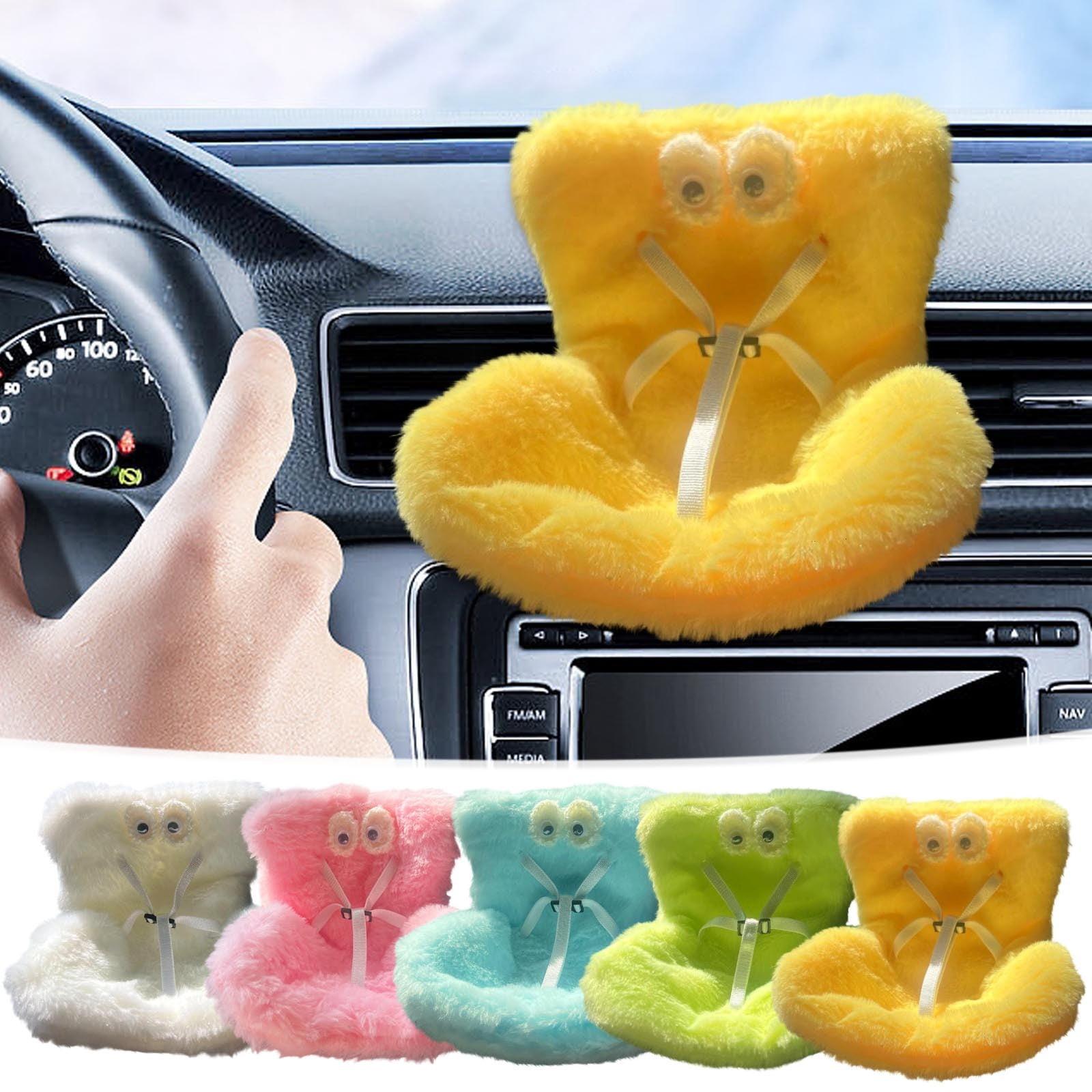 Camnix Dolls Car Seat for with Soft Furry Cushion, Air Vent Clip and ...