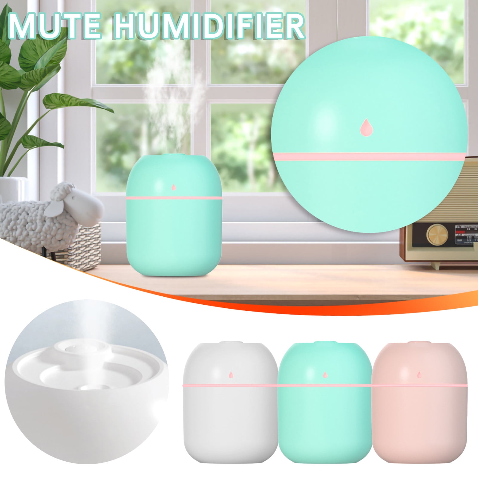 Camnix Humidifier Small Home Bedroom Water Replenishment Instrument ...