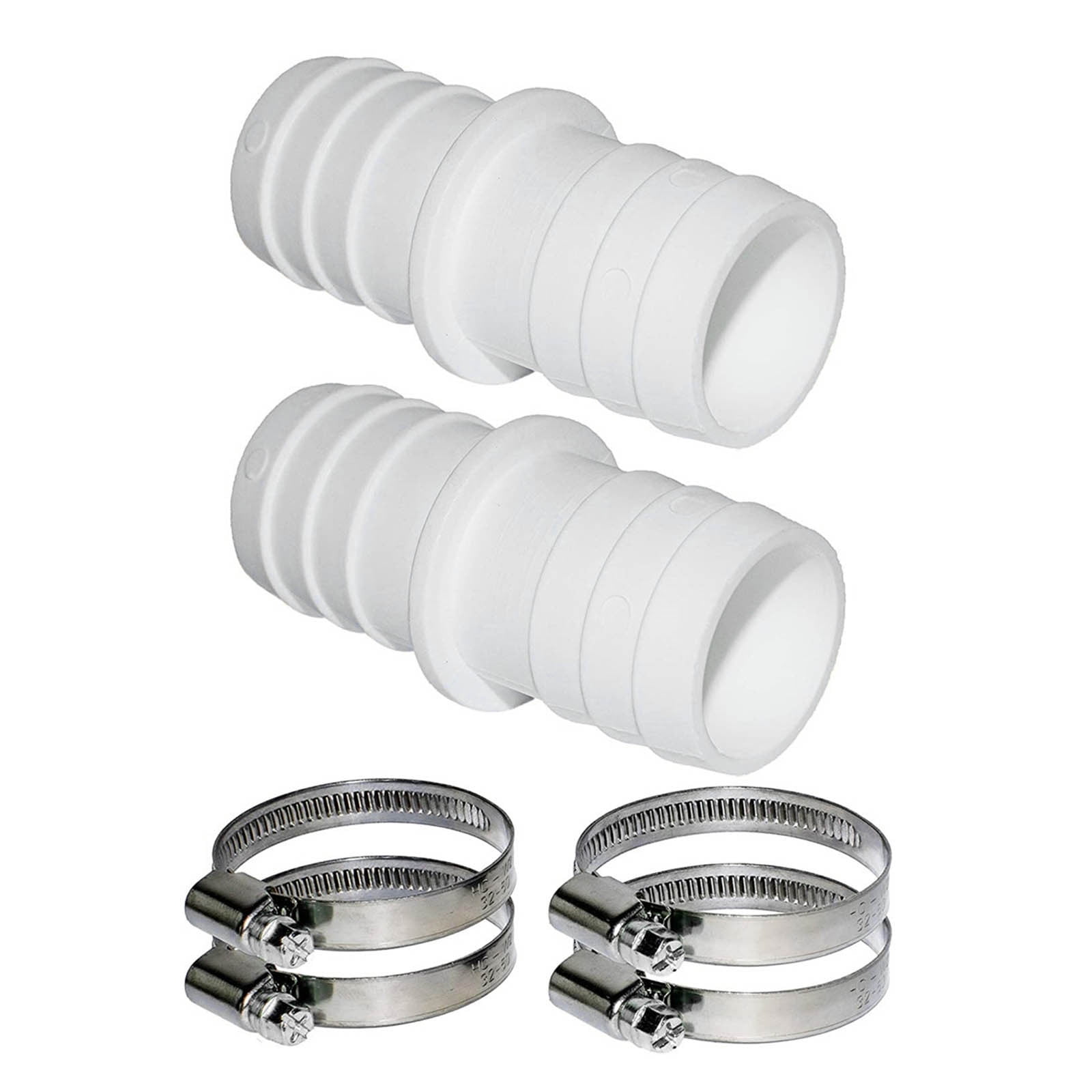 Camnix Pool Hose Adapter Pump Hose Connector 1.25 to 1.5 inch Plastic ...