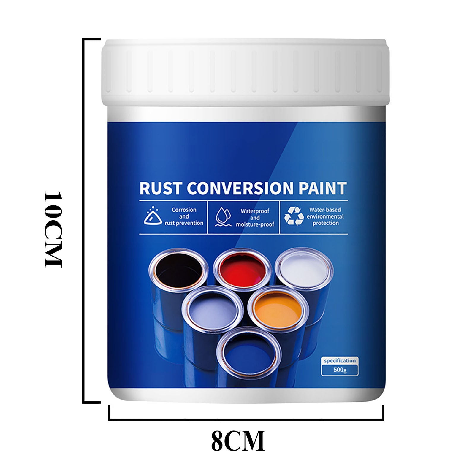 Camnix Rust Converter For Metal, Rust Converter, 500g Weatherproof Rust ...