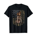 Camo American Flag German Wirehaired Pointer 4Th Of July Usa T-Shirt ...