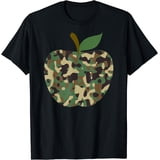 Camo Apple First Day Of School Teaching Team Mom & Dad And Teacher T ...
