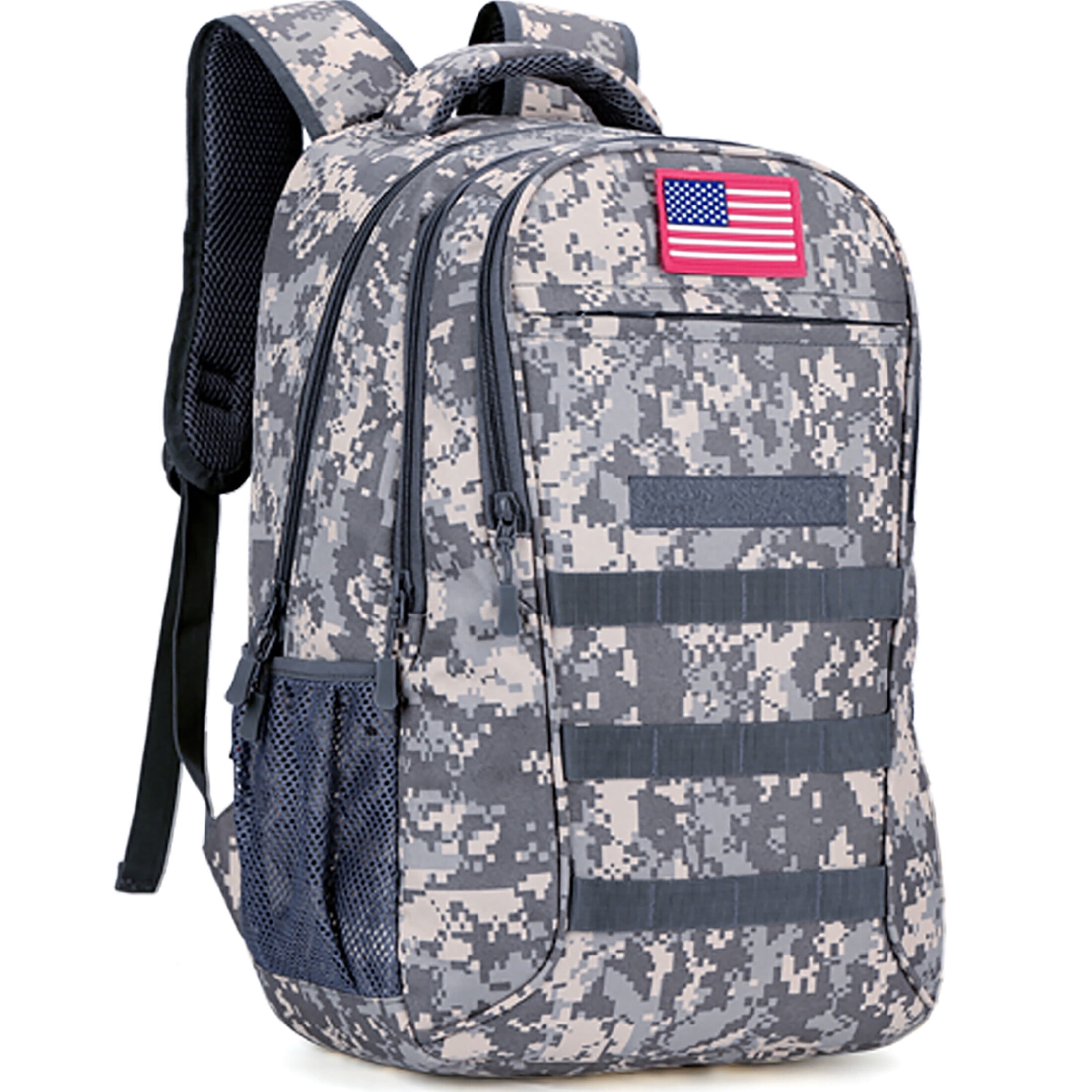 Camo Bookbag for Teen Boys, Military Backpack with USB Charging Port ...