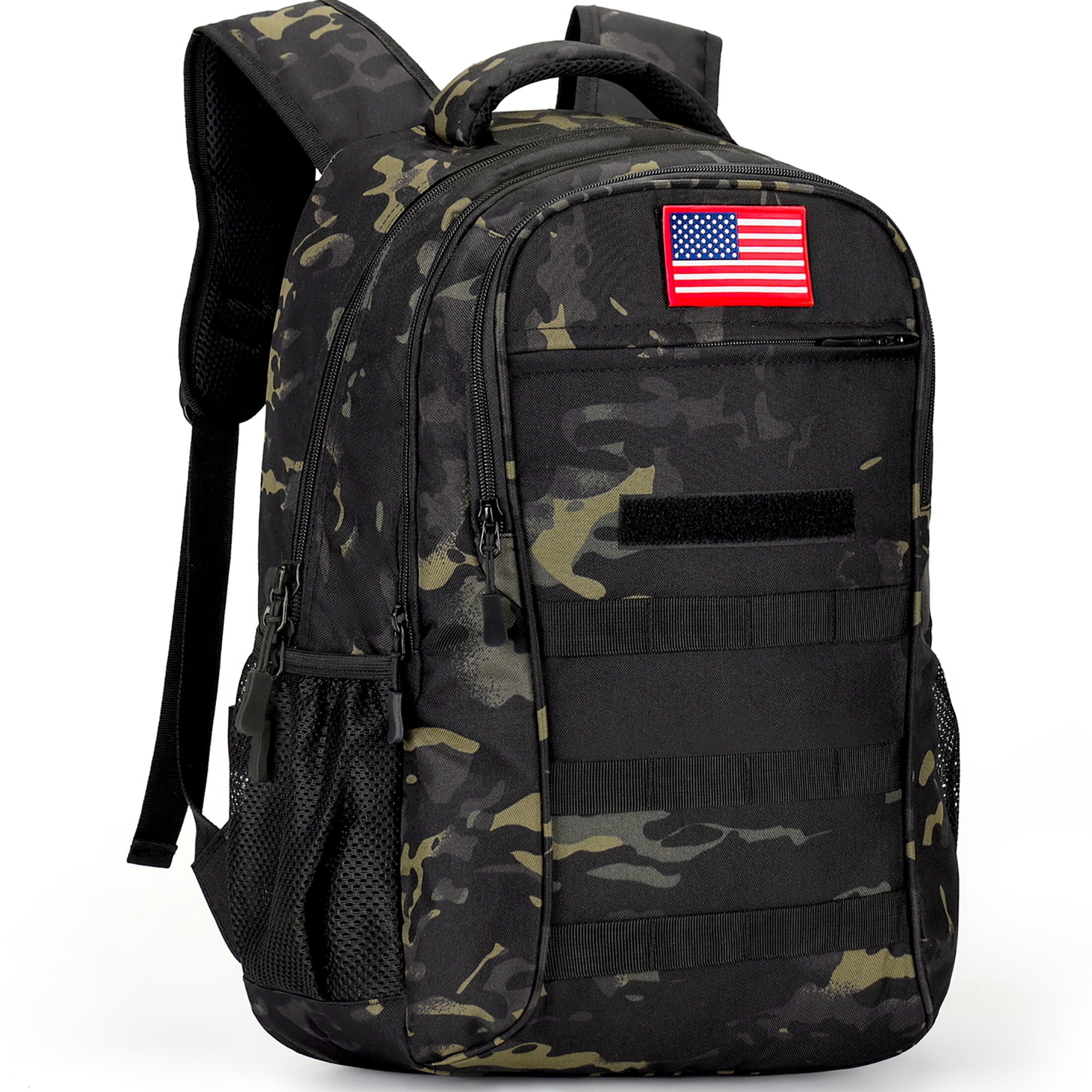 Walmart Camo Backpack, 40L Tactical Army School Bag for Teens, with USB ...