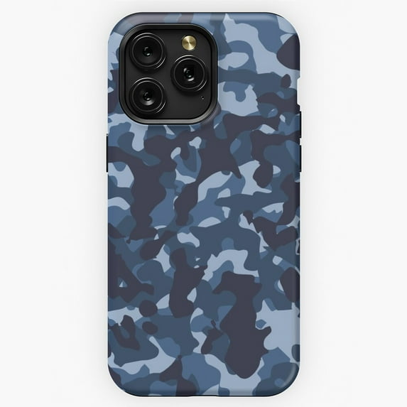 Camo Blue Modern Camouflage iPhone Case 17 through 11 Pro Max - Walmart.com