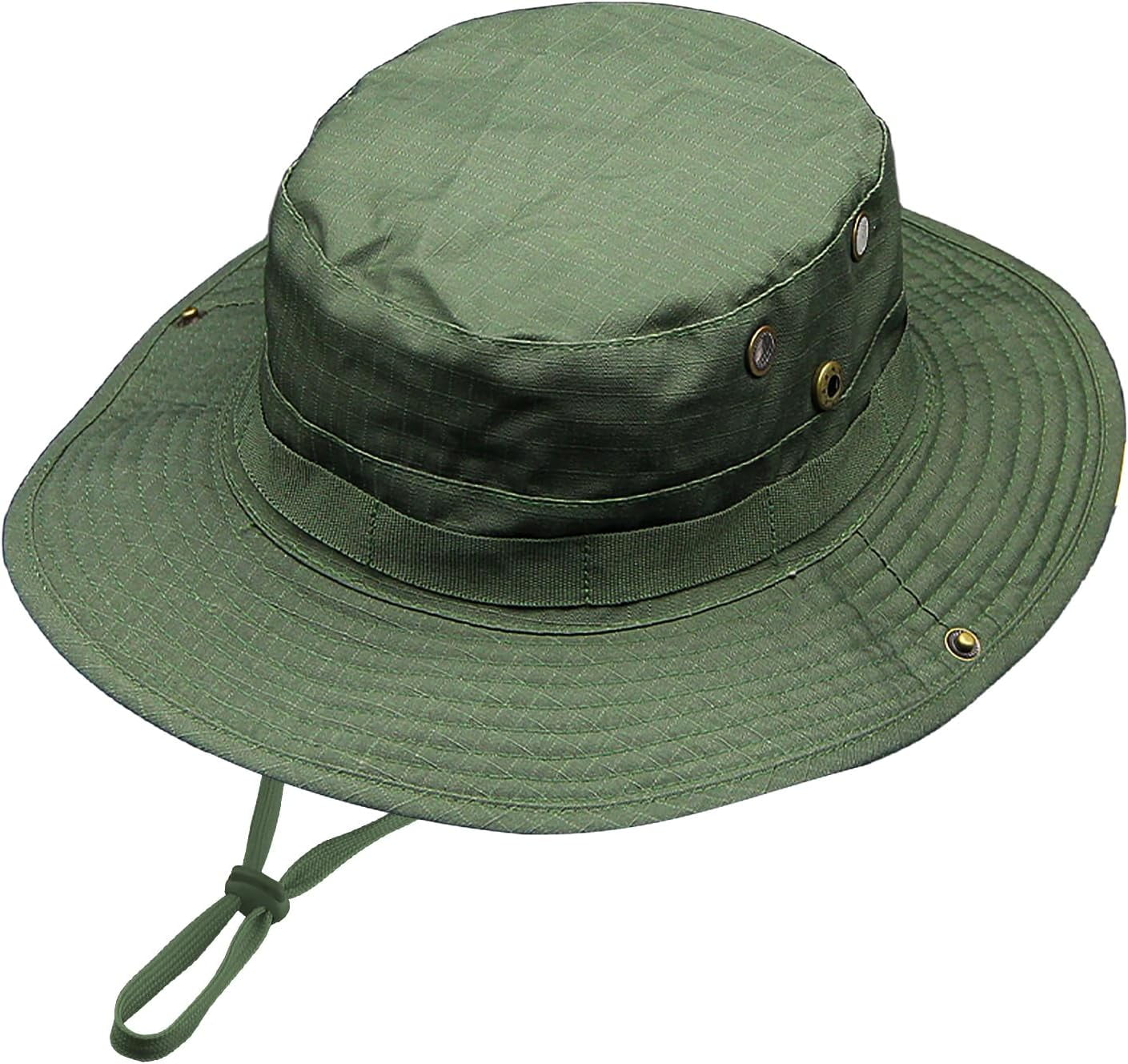 Camo Boonie Hat for Men Women, Military Tactical Wide Brim Bucket Hats ...