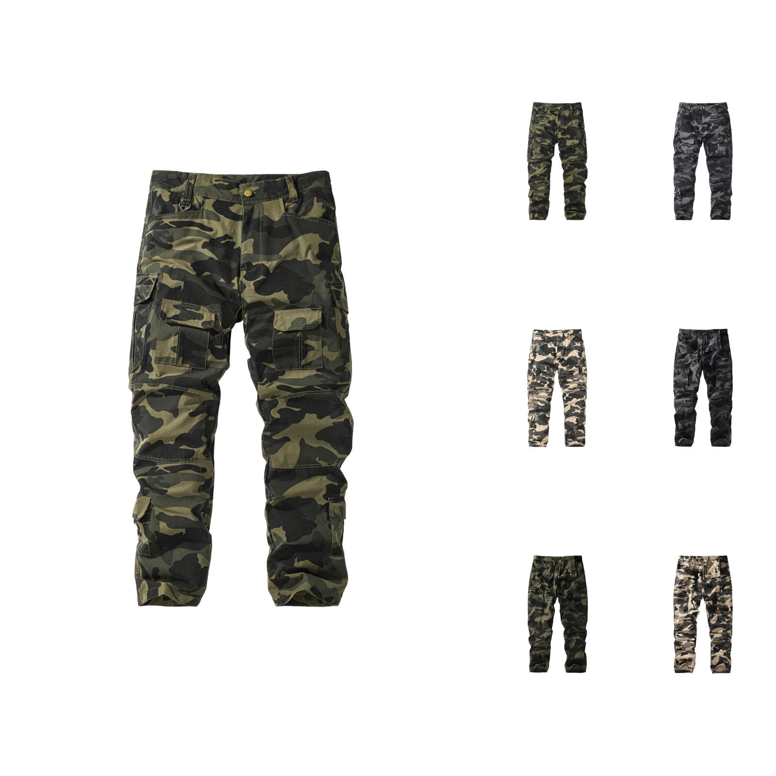 Camo Cargo Pants for Men 2026 Spring Summer Casual Outdoor Camouflage ...