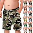 Camo Cargo Shorts for Men Big and Tall - Stretch Twill Casual Shorts ...