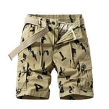 Camo Cargo Shorts for Men Cotton Casual Wild Outdoor Work Relaxed Fit ...