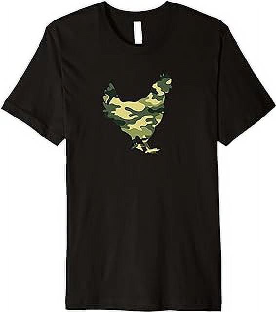 Camo Chicken Funny Camouflage Pattern Army Military Colors Premium T ...