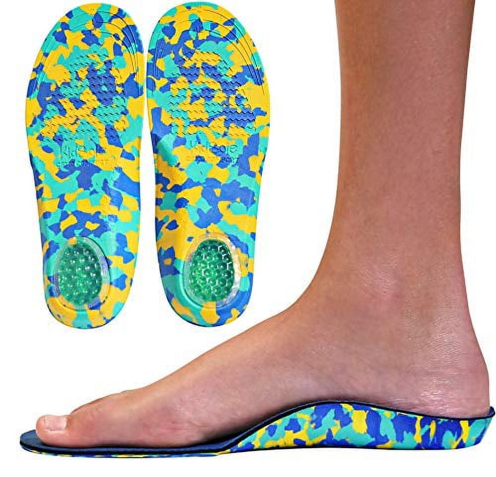 KidSole Camo Comfort - Moderate Arch Support Insole for Active Children ...