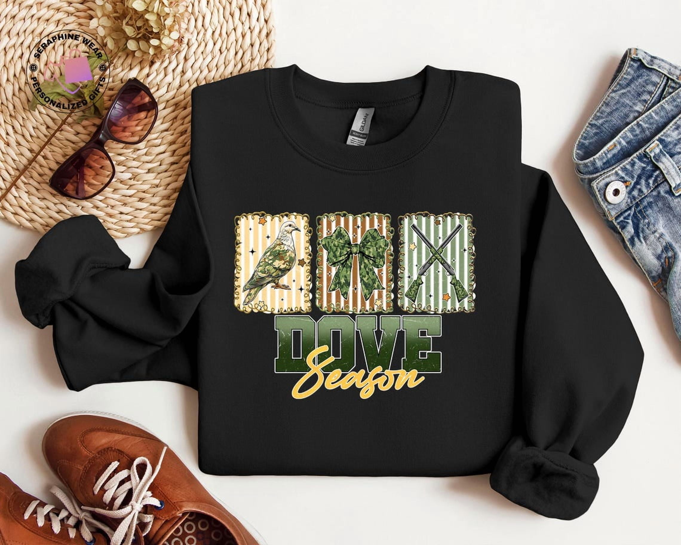 Camo Cozy Season Sweatshirt, Coquette Camo Hunting Season Gift, Bird ...