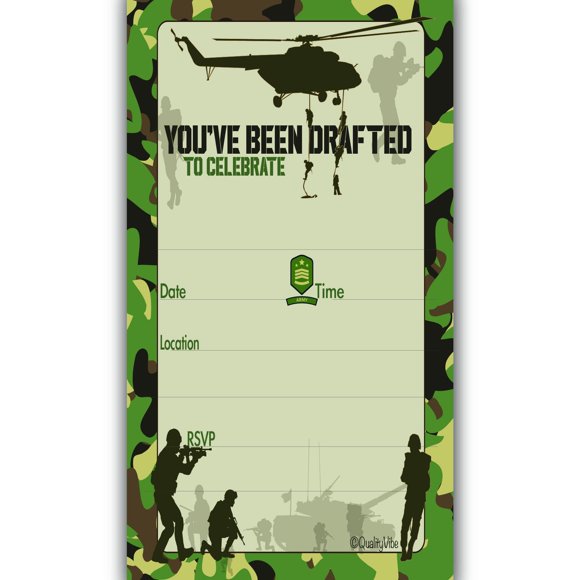 Military Birthday Cards
