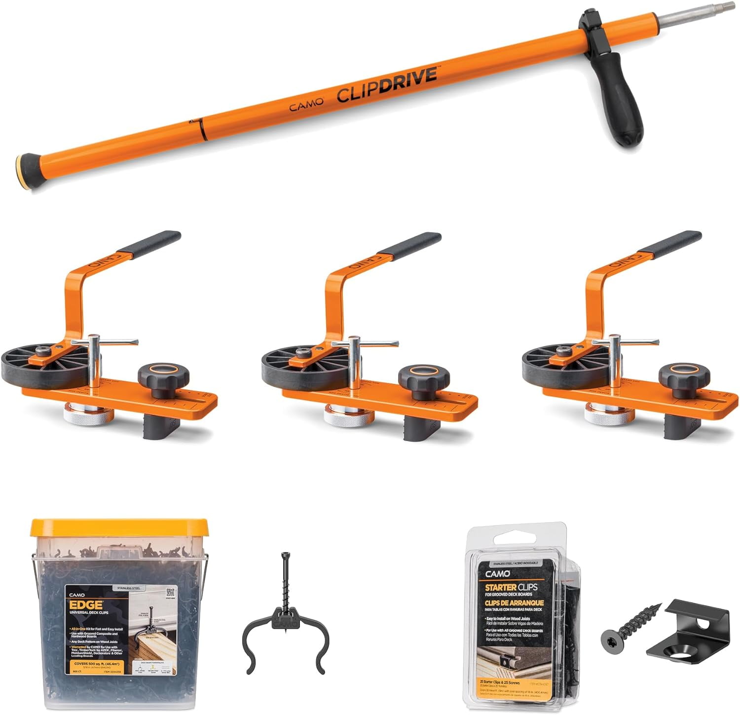 Camo Deck in a Box Hidden Deck Fastener Kit for Composite Decking, 500 ...