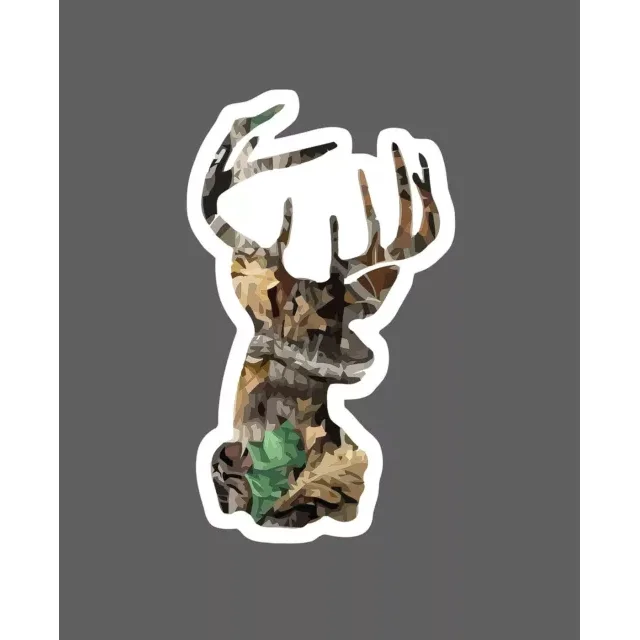 Camo Deer Sticker Hunting Waterproof Sticker Phone Decal Water Bottle ...