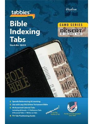 Camo Desert Bible Indexing Tab: Desert Camo Bible Tabs - Walmart.com