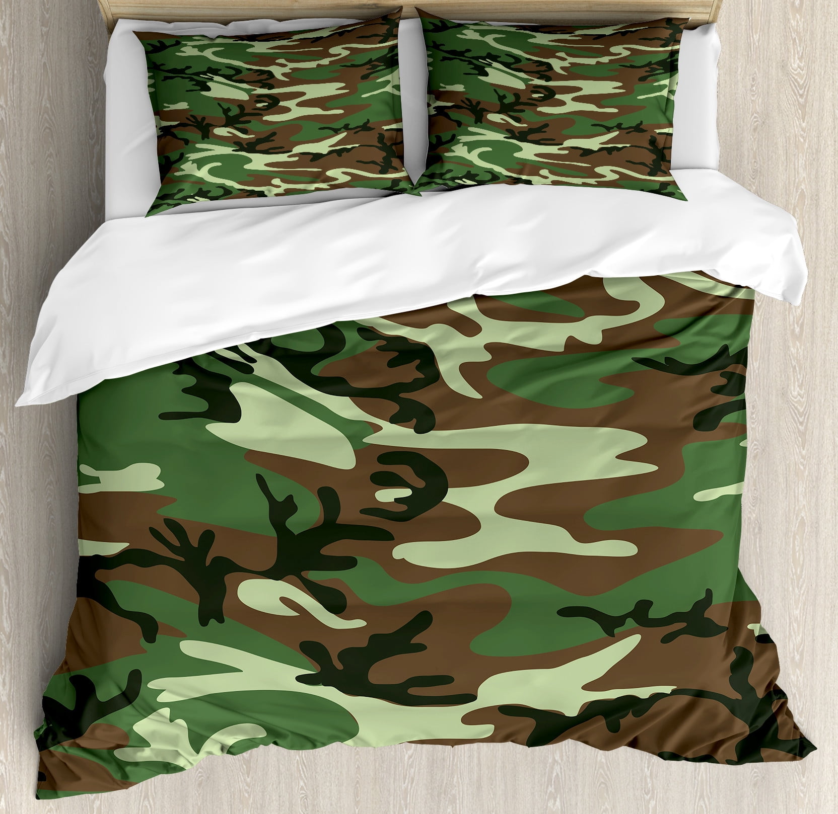 Camo Duvet Cover Set, Classical American Commando Uniform Inspired ...